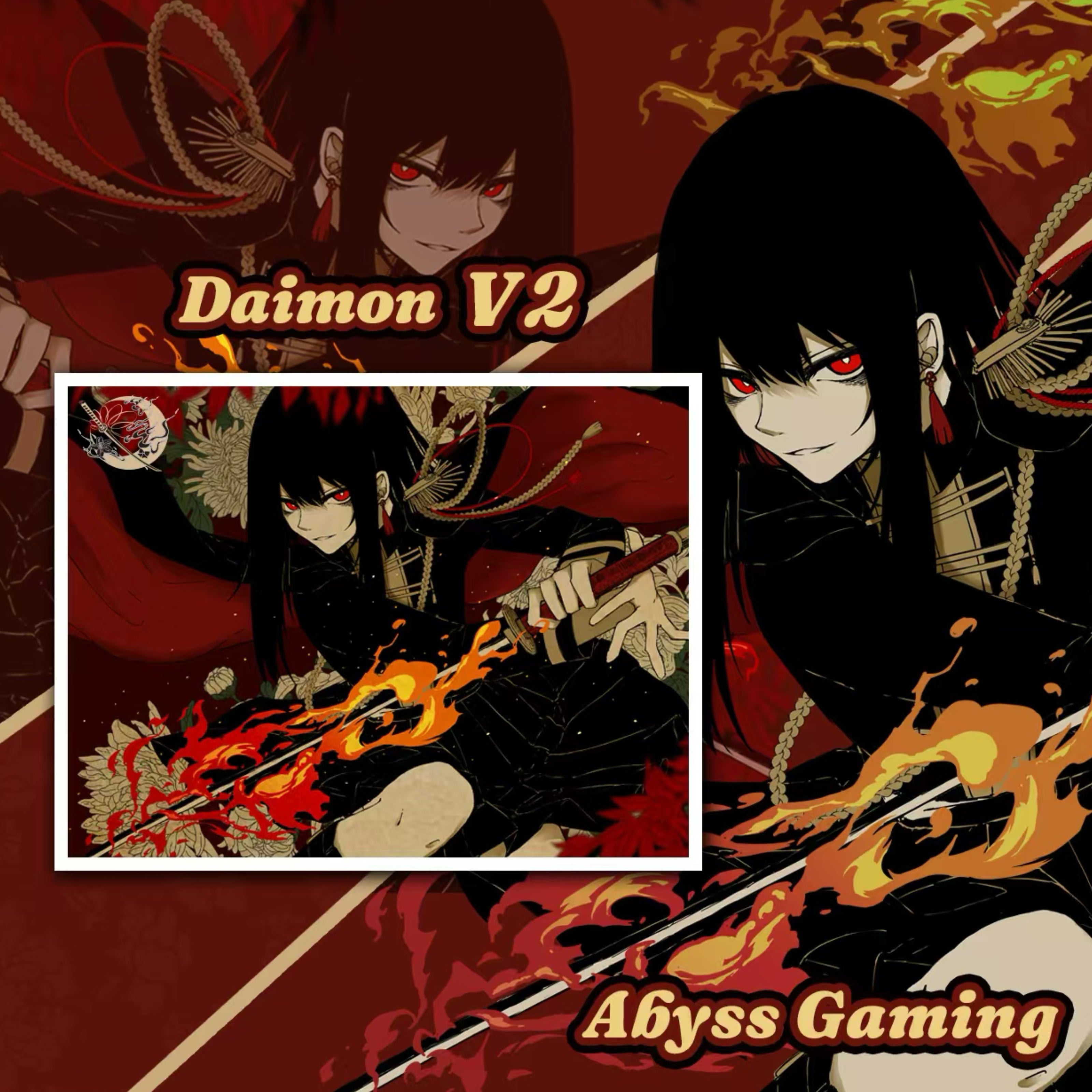 AbyssGaming 布製ゲーミングマウスパッド Abyss × WaShiYa [Daimon] V2